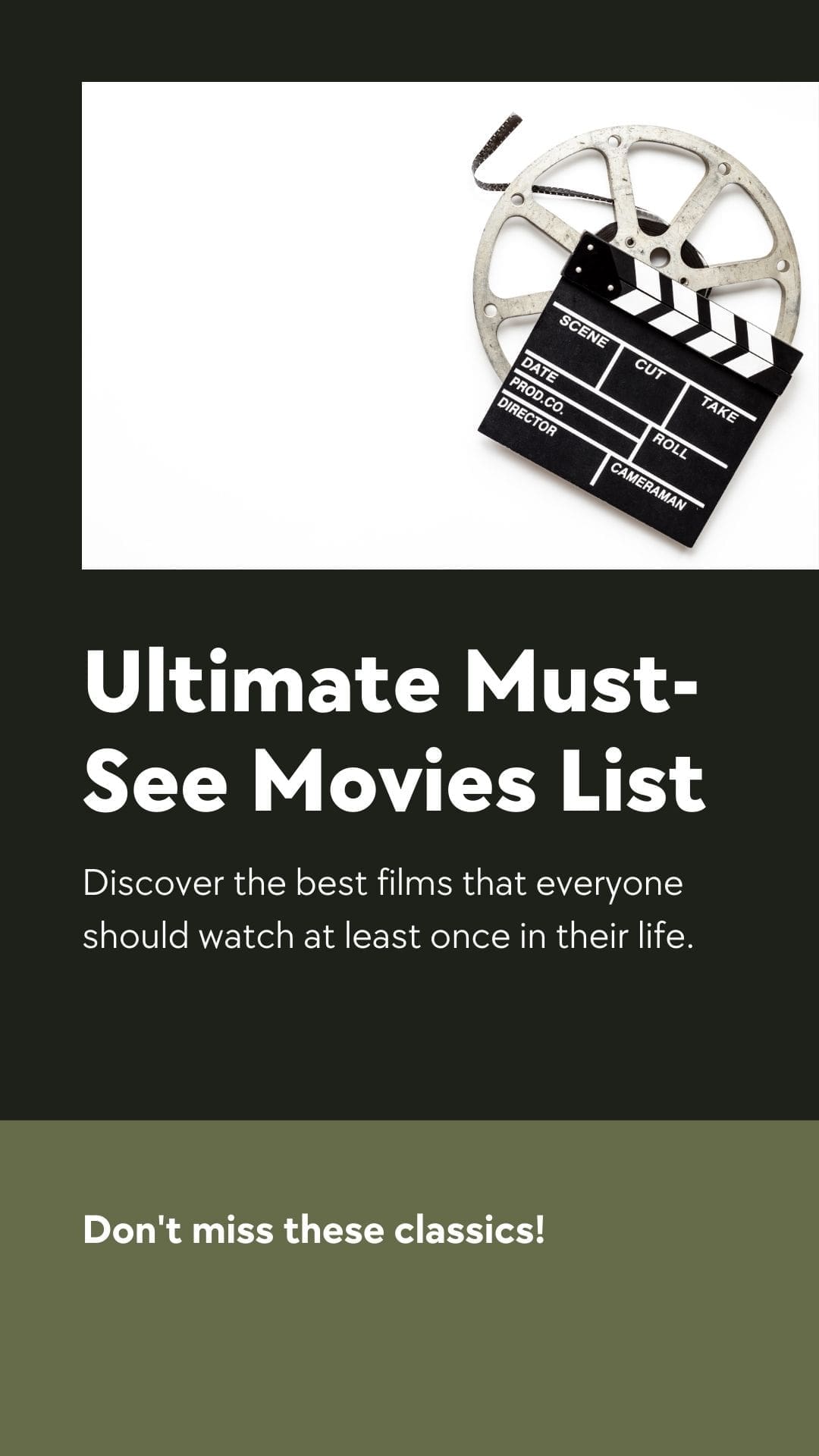 The Ultimate Must See Movies - My Thoughts, Ideas, and Ramblings
